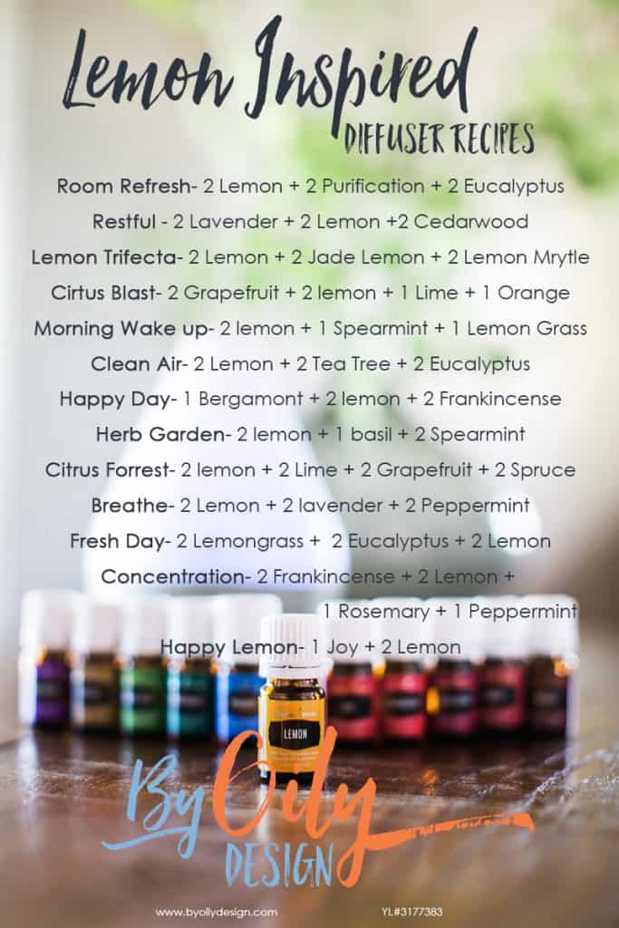 13 Lemon Inspired Diffuser Recipes To Refresh Your Home - By Oily Design
