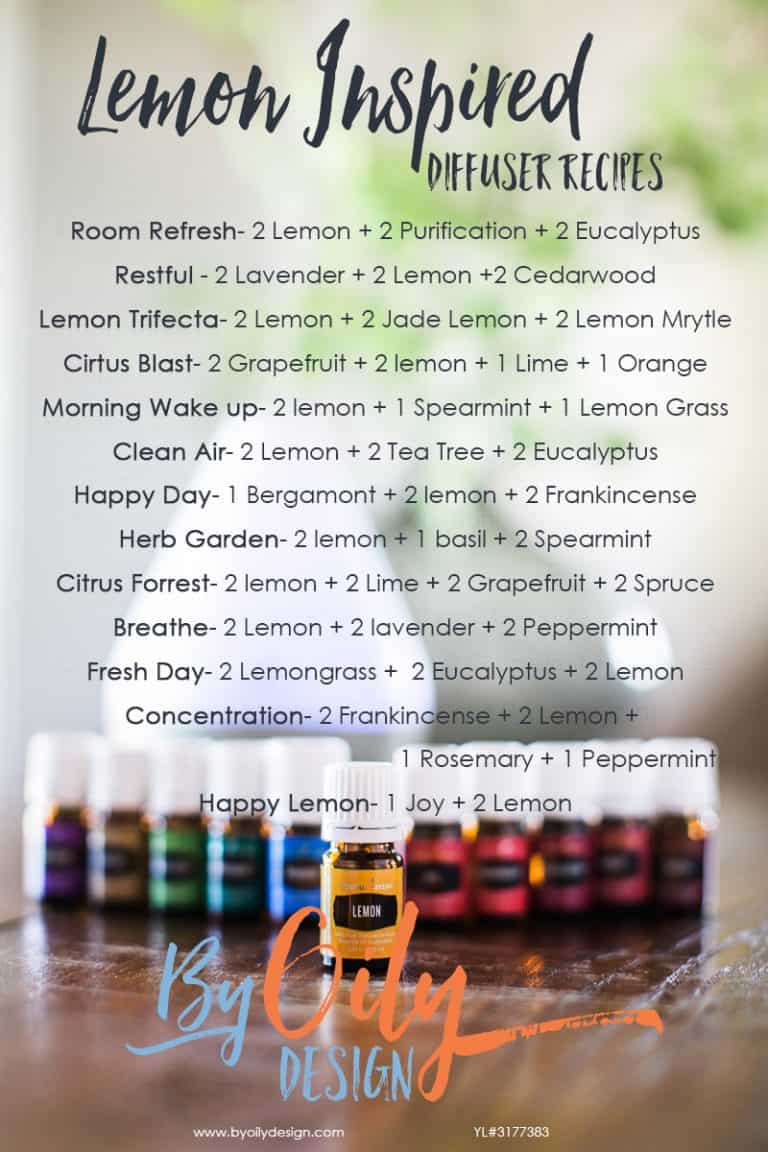 13 Lemon Inspired Diffuser Recipes To Refresh Your Home - By Oily Design