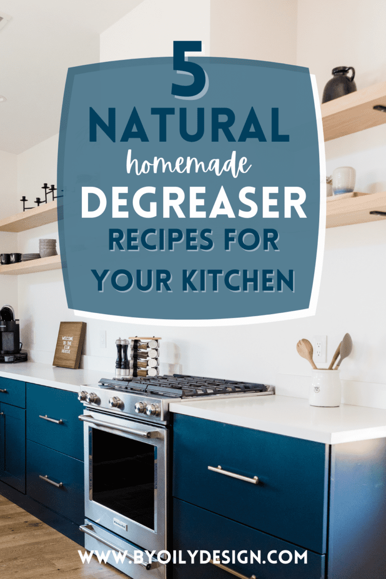 5 Natural Homemade Degreaser Recipes For Your Kitchen - By Oily Design