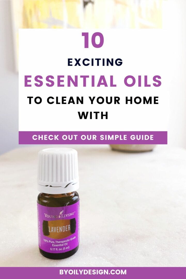 Homemade cleaning products with essential oils - By Oily Design